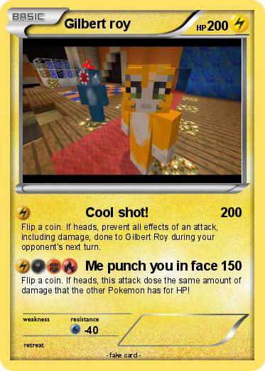 Pokémon Gilbert roy - Cool shot! - My Pokemon Card