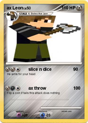 Pokémon ax Leon - slice n dice - My Pokemon Card