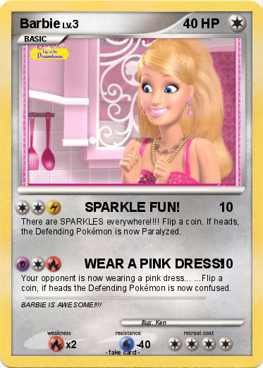 Pokémon Barbie 345 345 - SPARKLE FUN! - My Pokemon Card