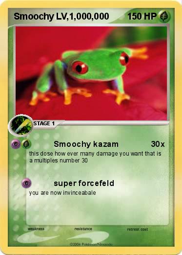 Pokémon Smoochy LV 1 000 000 000 - Smoochy kazam - My Pokemon Card