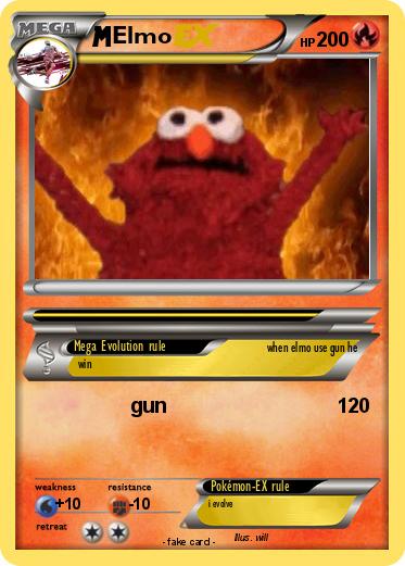 Pokémon Elmo 1285 1285 - gun - My Pokemon Card