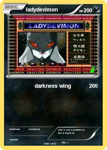 Pokémon ladydevimon 1 1 - darkness wing - My Pokemon Card