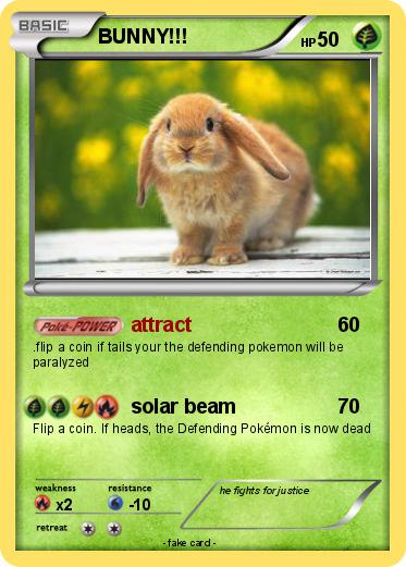 Pokémon BUNNY 468 468 - attract - My Pokemon Card