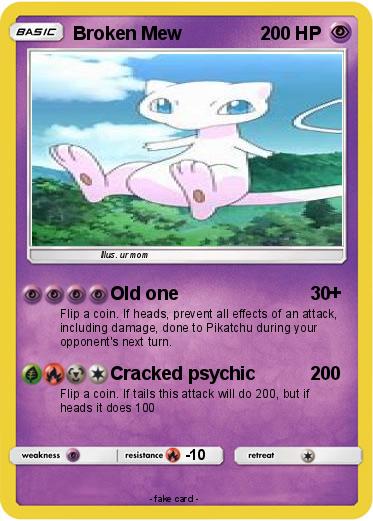 Pokémon Broken Mew - Old one - My Pokemon Card