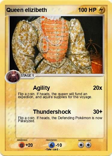 Pokémon Queen elizibeth 1 1 - Agility - My Pokemon Card