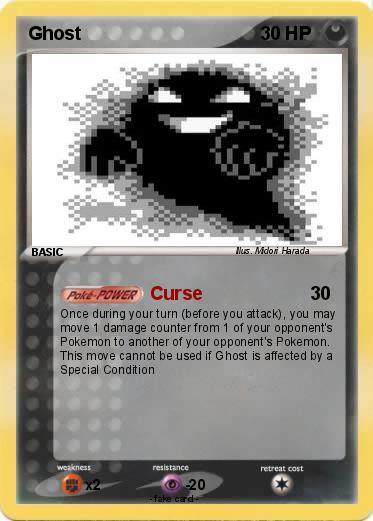 Pokémon Ghost 2509 2509 - Curse - My Pokemon Card