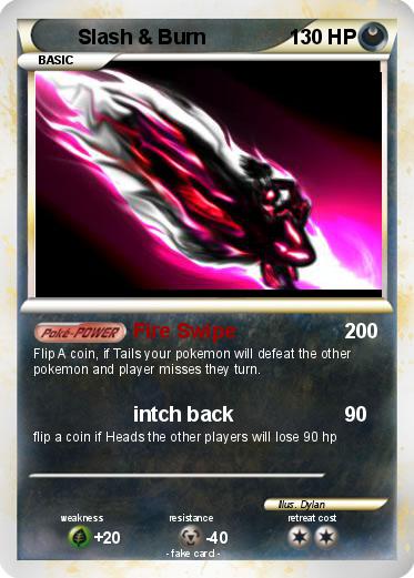 Pokémon Slash Burn - Fire Swipe - My Pokemon Card