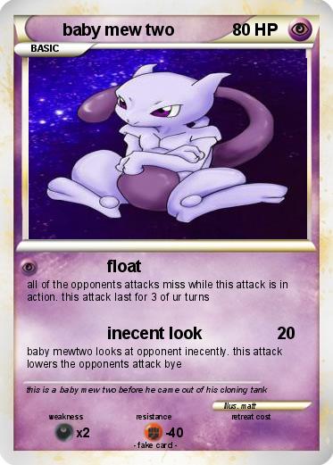 Pokémon baby mew two - float - My Pokemon Card