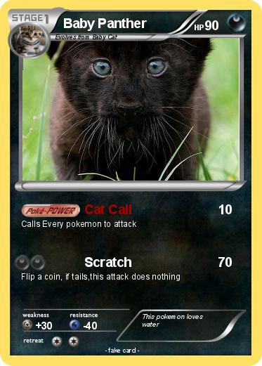 Pokémon Baby Panther 3 3 - Cat Call - My Pokemon Card