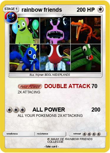 Pokémon rainbow friends 6 6 - DOUBLE ATTACK - My Pokemon Card