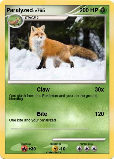Pokémon Paralyzed 3 3 - Claw - My Pokemon Card