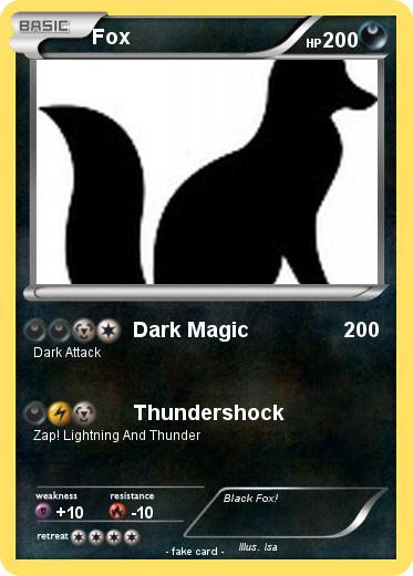 Pokémon Fox 877 877 - Dark Magic - My Pokemon Card