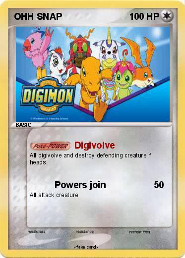Pokémon OHH SNAP - Digivolve - My Pokemon Card