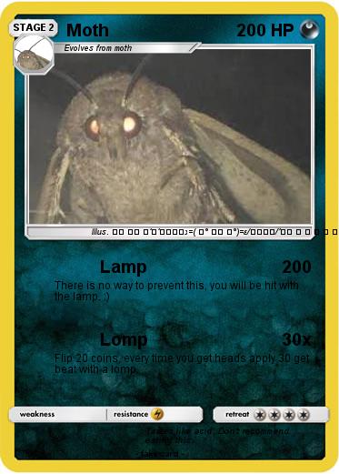 Pokémon Moth 46 46 - Lamp - My Pokemon Card