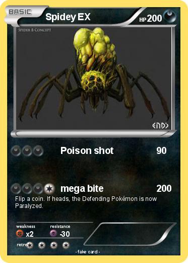 Pokémon Spidey EX 1 1 - Poison shot - My Pokemon Card
