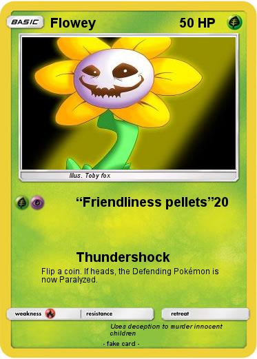 Pokémon Flowey 406 406 - “Friendliness pellets”. - My Pokemon Card