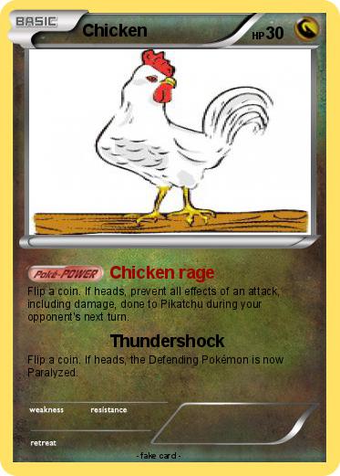 Pokémon Chicken 446 446 - Chicken rage - My Pokemon Card
