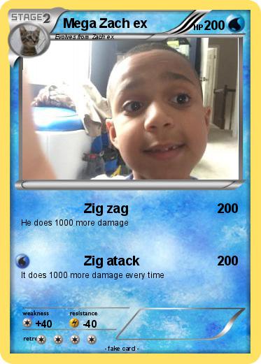 Pokémon Mega Zach ex - Zig zag - My Pokemon Card