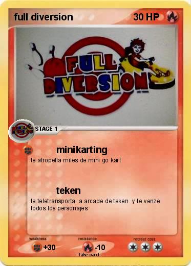 Pokémon full diversion - minikarting - My Pokemon Card
