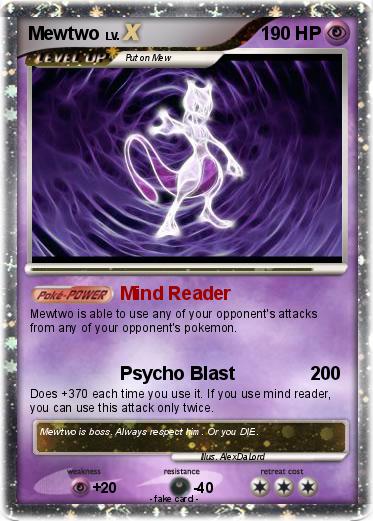 Pokémon Mewtwo 7515 7515 - Mind Reader - My Pokemon Card