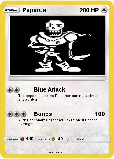 Pokémon Papyrus 440 440 - Blue Attack - My Pokemon Card