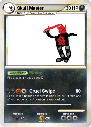Pokémon Skull Master - Flame - My Pokemon Card