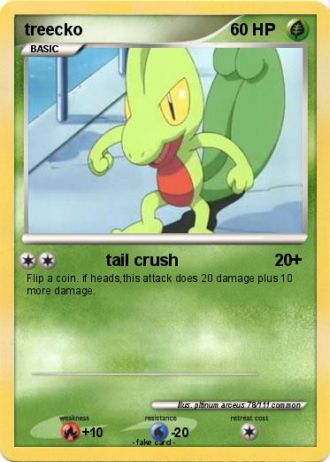 Pokémon treecko 125 125 - tail crush - My Pokemon Card