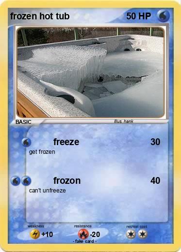 Pokémon frozen hot tub - freeze - My Pokemon Card