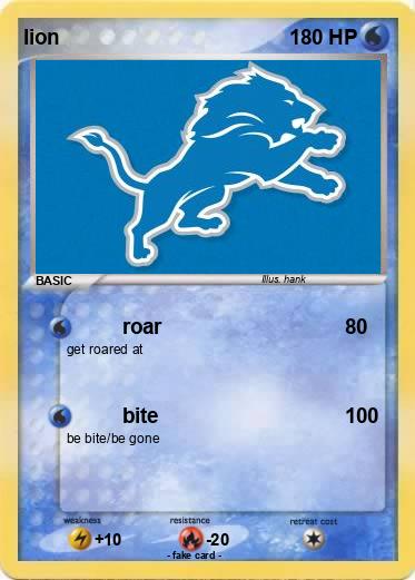Pokémon lion 1179 1179 - roar - My Pokemon Card