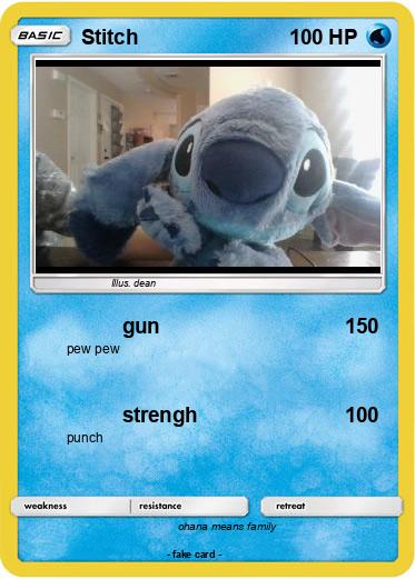 Pokémon Stitch 389 389 - gun - My Pokemon Card