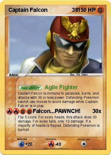 Pokémon Captain Falcon 38 1 1 - Agile Fighter - My Pokemon Card