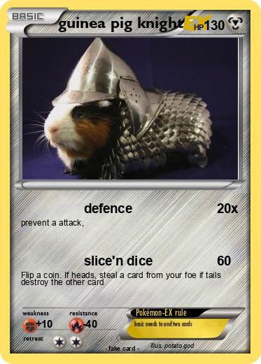 Pokémon guinea pig knight 3 3 - defence - My Pokemon Card