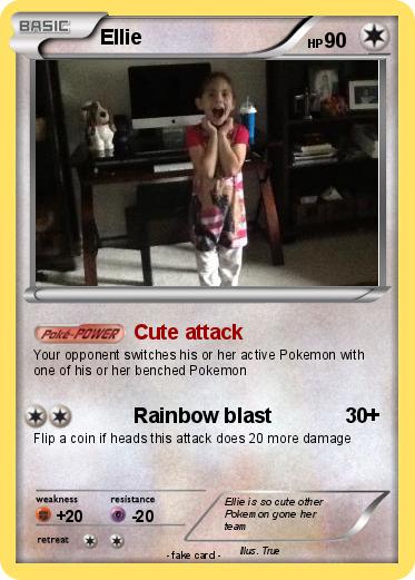 Pokémon Ellie 134 134 - Cute attack - My Pokemon Card