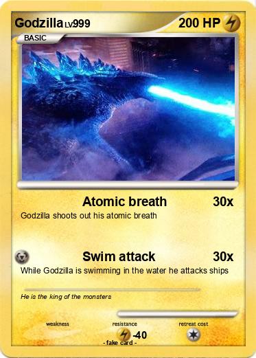 Pokémon Godzilla 3966 3966 - Atomic breath - My Pokemon Card