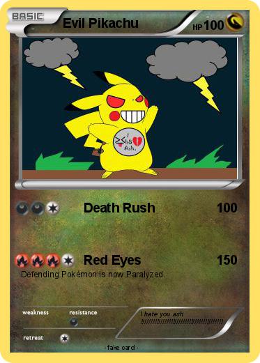 Pokémon Evil Pikachu 213 213 - Death Rush - My Pokemon Card