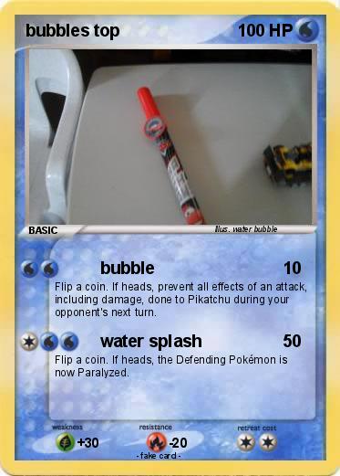 Pokémon bubbles top - bubble - My Pokemon Card