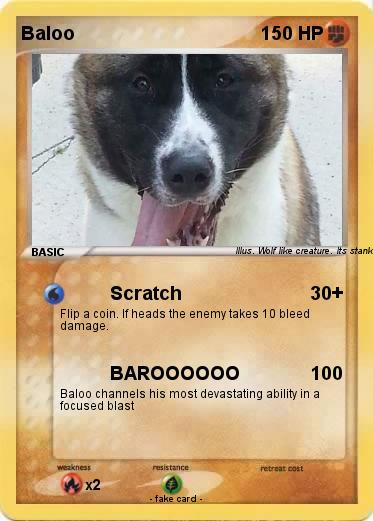 Pokémon Baloo 39 39 - Scratch - My Pokemon Card