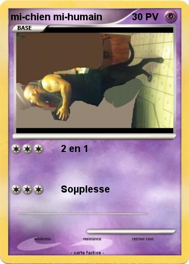 Pokémon mi chien mi humain 9 9 - 2 en 1 - Ma carte Pokémon