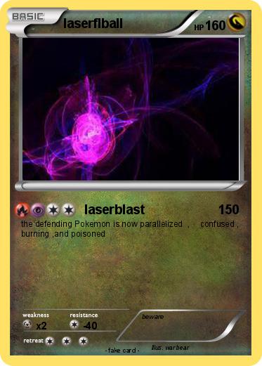 Pokémon laserflball - laserblast - My Pokemon Card