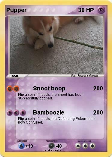 Pokémon Pupper 34 34 - Snoot boop - My Pokemon Card