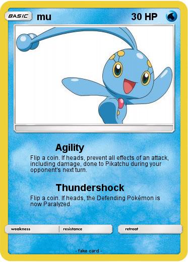 Pokémon 1 123141 123141 - Agility - My Pokemon Card