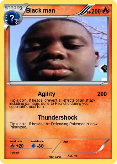 Pokémon Black man 103 103 - Agility - My Pokemon Card