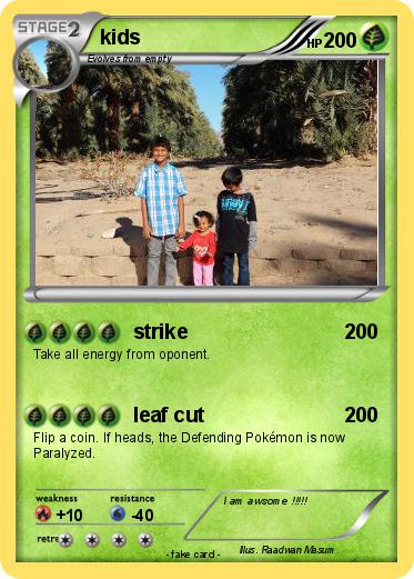 Pokémon kids 59 59 - strike - My Pokemon Card