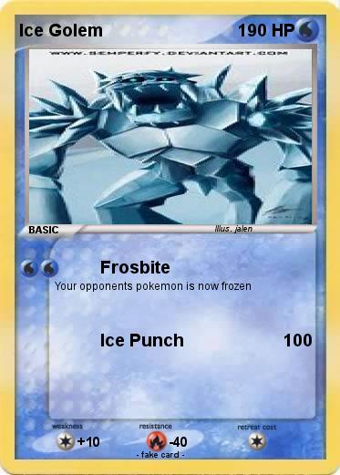 Pokémon Ice Golem 6 6 - Frosbite - My Pokemon Card