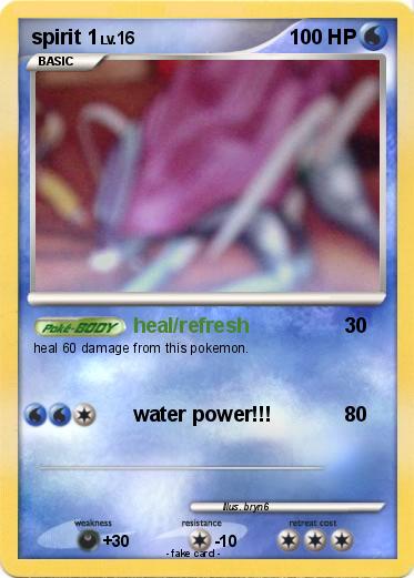 Pokémon spirit 1 1 - heal/refresh - My Pokemon Card
