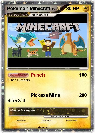 Pokémon Pokemon Minecraft 1 1 - Punch - My Pokemon Card