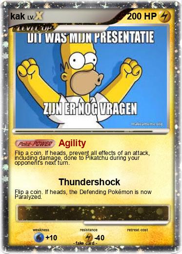 Pokémon kak 20 20 - Agility - My Pokemon Card
