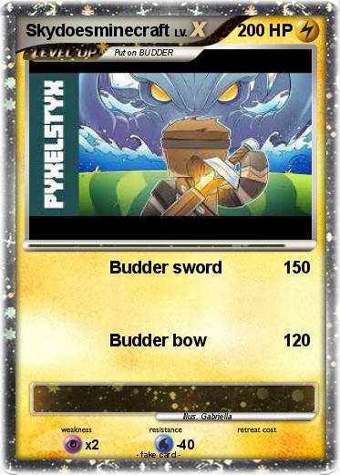 Pokémon Skydoesminecraft 735 735 - Budder sword - My Pokemon Card