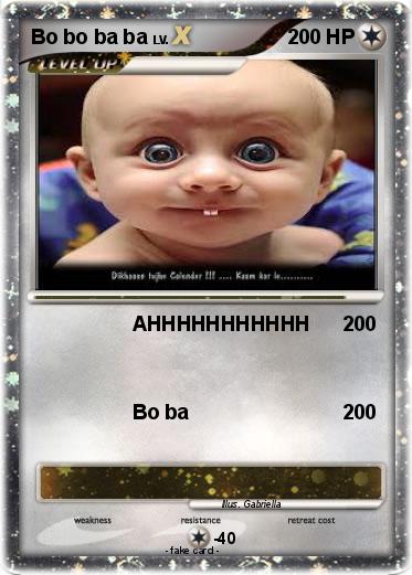 Pokémon Bo bo ba ba 1 1 - AHHHHHHHHHHH - My Pokemon Card