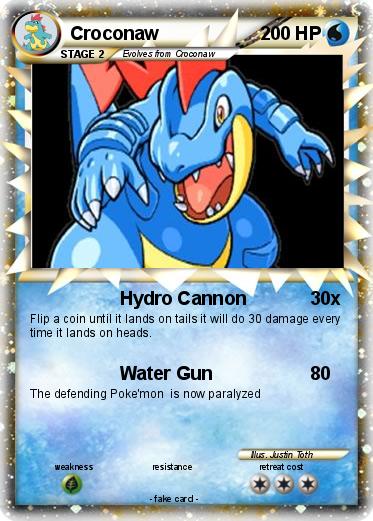 Pokémon Croconaw 15 15 - Hydro Cannon - My Pokemon Card